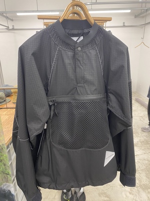 半拉链皮肤衣andwander圆领春夏