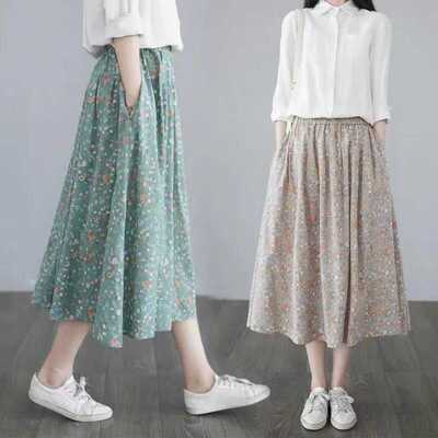 a字裙大摆半身裙文艺百搭裙子女