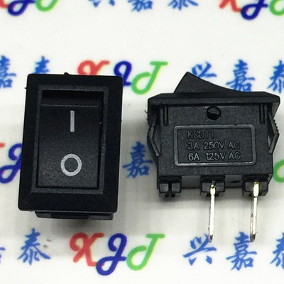 小船型开关 3A250VAC翘板开关 两脚 KCD1-11 15X10MM  电源开关