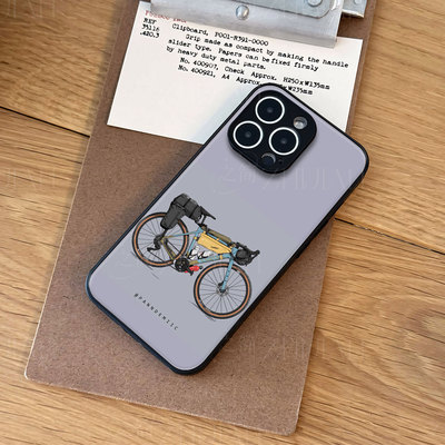 峡谷长途单车磁吸磨砂黑框电镀玻璃手机壳适用苹果iphone17promax华为荣耀X60IP40PROPLUSVIVOS18PRO荣耀MAGI