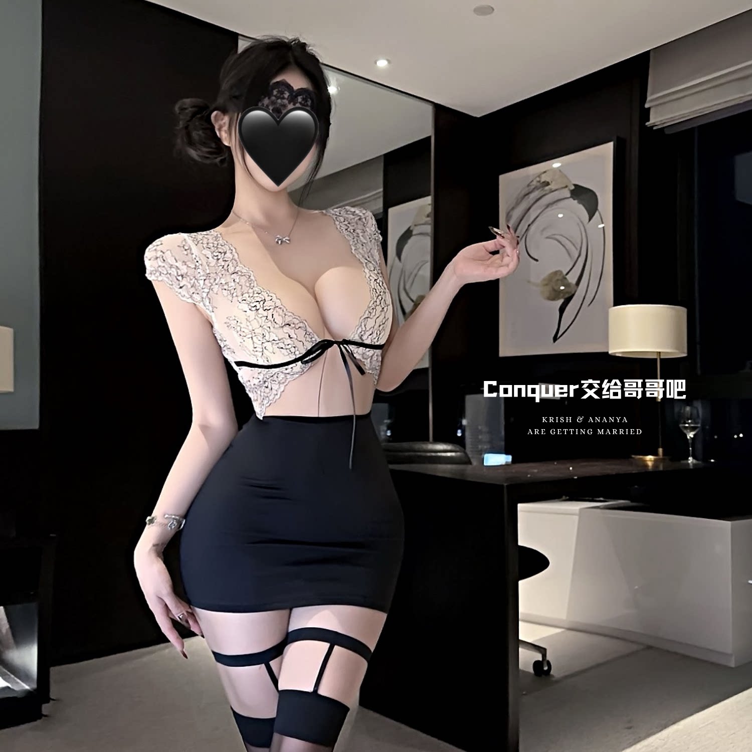 娇宠小秘 原创性感诱惑OL秘书制服cos火辣紧身包臀裙qqny情趣套装