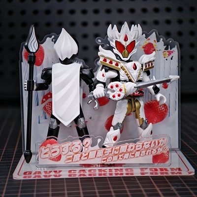 布鲁可群星版加布蛋糕王积木人加布系列专用立牌 玩具二次元周边