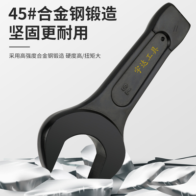宇达重型敲击开口扳手超大号