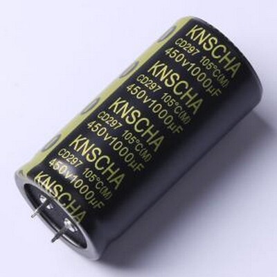 CD2971000UF450V180 牛角型电解电容 1000uF ±20% 450V 插件,D35