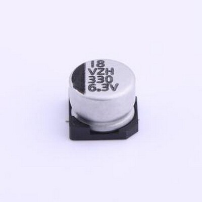 VZH331M0JTR-0806 贴片型铝电解电容 330uF ±20% 6.3V SMD,D8xL6