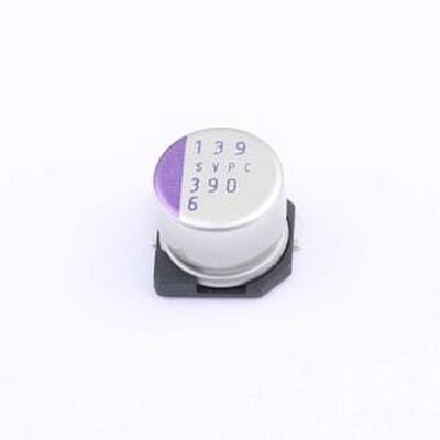 6SVPC390M 固态电容 390uF ±20% 6.3V SMD,D8xL7mm