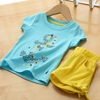 儿童童装三分裤短袖夏季两件套