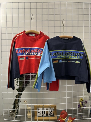 新 啦 fu莱 春 休闲长袖T机车风 5731