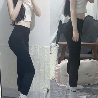 ins超火鲨鱼裤蜜桃臀运动女绝美健身大码女外穿紧身瑜伽裤高级感