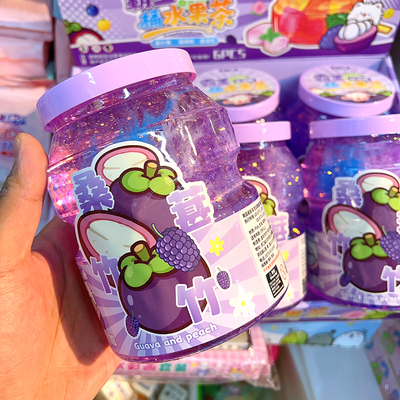 霸王水果桶起泡胶儿童安全无毒网红水晶泥福气满满史莱姆解压玩具