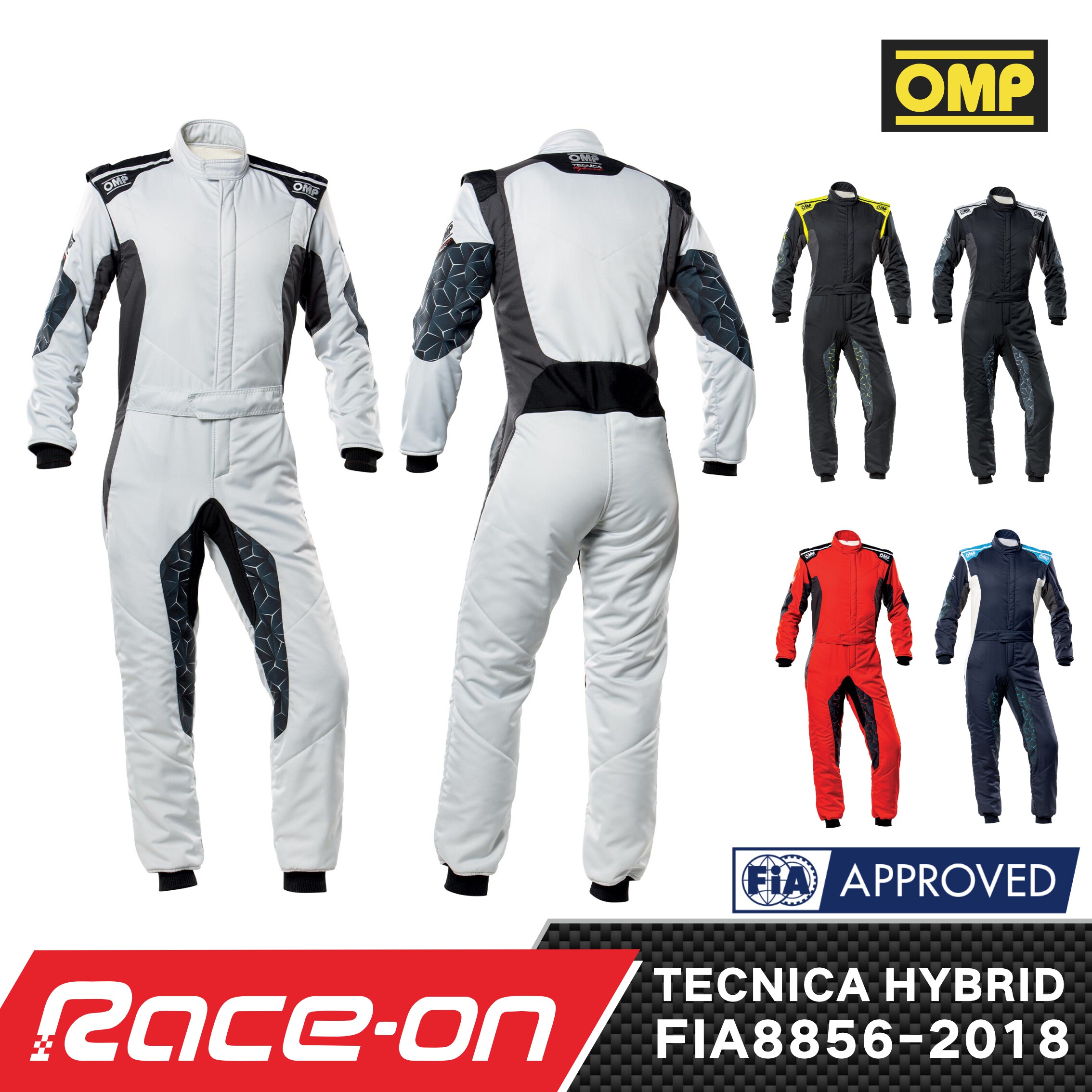 OMP TECNICA HYBRID FIA8856-2018认证 专业阻燃赛车服