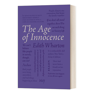The Age Of Innocence 纯真年代 软精装皮质封面词云经典 Word Cloud Classics