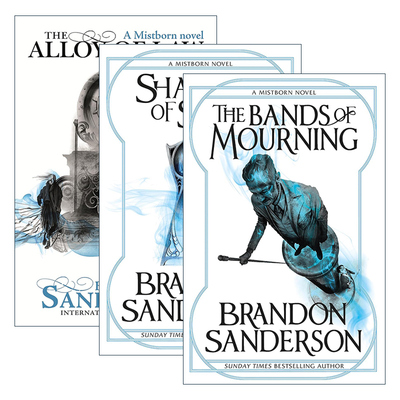 英文原版 A Mistborn Novel 迷雾之子外传系列1-3册 Brandon Sanderson 执法熔金 旧影森森 悲悼护腕 英文版 进口英语原版书籍