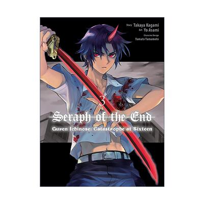 英文原版 Seraph of the End Guren Ichinose Catastrophe at Sixteen manga 3 终结的炽天使 一濑红莲 十六岁的破灭3同名动漫漫画