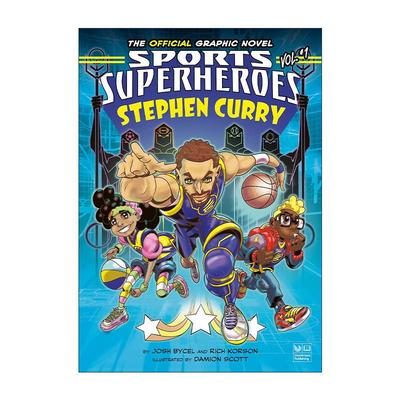 英文原版 Stephen Curry Sports Superheroes 运动超级英雄系列 斯蒂芬·库里 官方漫画 NBA篮球传记 英文版 进口英语原版书籍