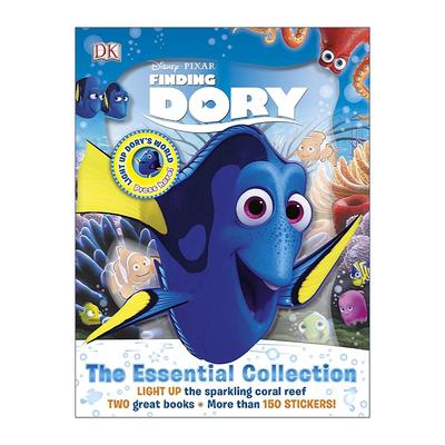 英文原版 Disney Pixar Finding Dory Essential Collection 海底总动员2 多莉去哪儿 设定指南书+贴纸活动书两本套装 进口书籍