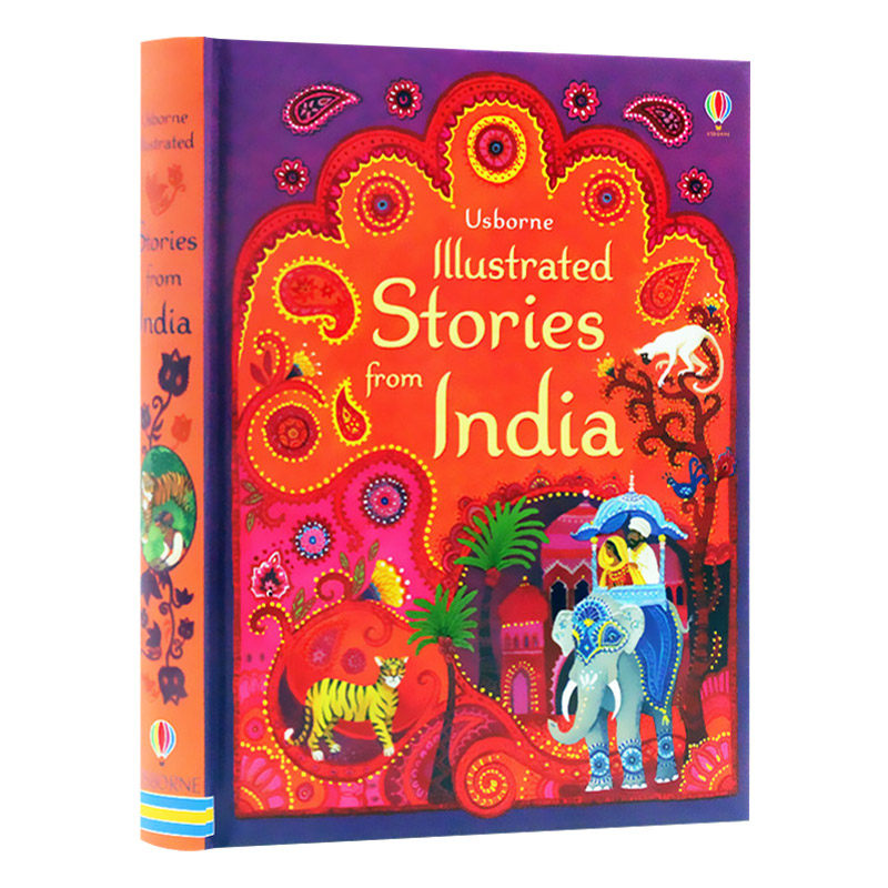Usborne Illustrated Stories from India 尤斯伯恩印度故事 精装插图版 英文原版儿童英语故事读物 进口书籍_虎窝淘