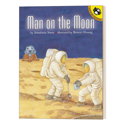 英文原版 Man on the Moon 月亮上的人 Anastasia Suen 3-7岁儿童绘本 航空太空主题 英文版 进口英语原版书籍
