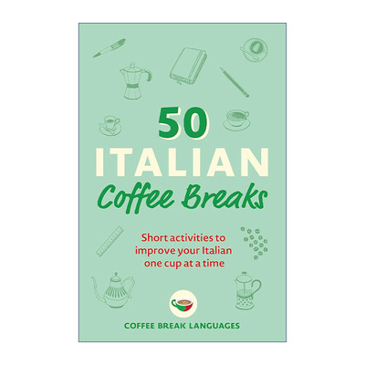 原版 50 Italian Coffee Breaks 间隙时间学习意大利语 进口原版书籍
