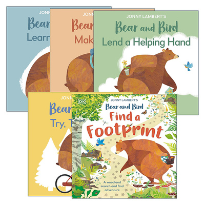 英文原版绘本 Jonny Lambert's Bear and Bird 约翰尼·兰伯特的熊与鸟系列5册 英文版 进口英语原版书籍