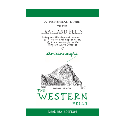 英文原版 The Western Fells A Pictorial Guide to the Lakeland Fells 温莱特湖区瀑布图鉴 西部瀑布 精装 进口英语原版书籍