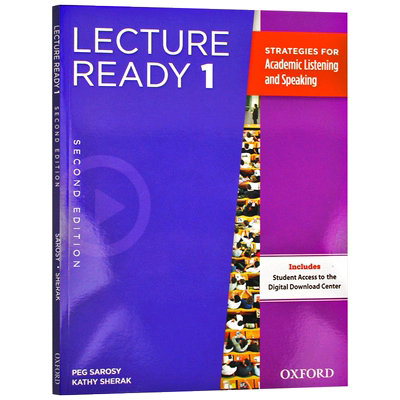 LECTURE READY 2E 1 SB牛津学术英语教材 LECTURE READY系列1 学习口语演说技巧 英文原版大学教辅 进口英语书籍