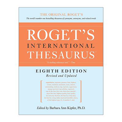 英文原版 Roget's International Thesaurus 罗热英语同义词词典 第8版 精装 英文版 进口英语原版书籍