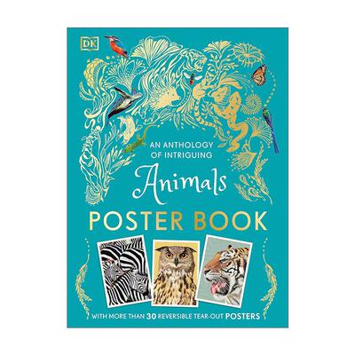 英文原版 An Anthology of Intriguing Animals Poster Book 有趣动物集海报书 DK自然科普百科 英文版 进口英语原版书籍