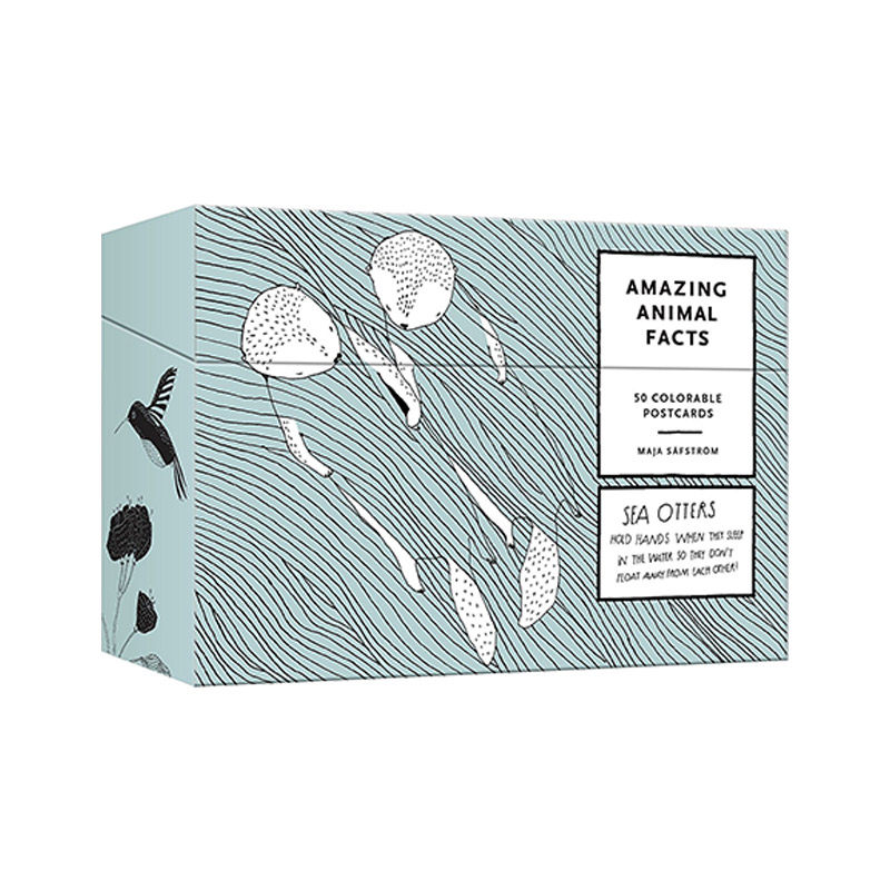 英文原版 Amazing Animal Facts Postcards 令人惊奇的动物事实明信片 Non-Traditional Frm 英文 ...