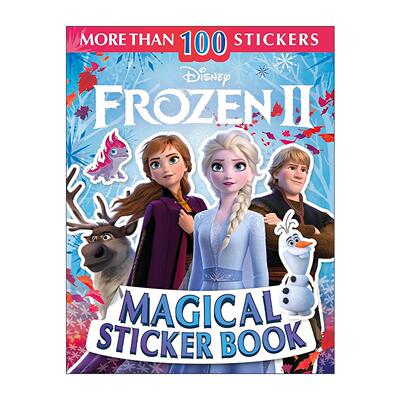 英文原版 Disney Frozen 2 Magical Sticker Book 冰雪奇缘2 魔法贴纸 迪士尼动画电影周边 英文版 进口英语原版书籍