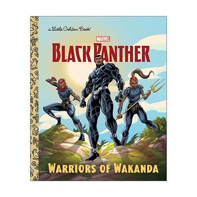 英文原版 Warriors of Wakanda Marvel Black Panther Little Golden Book 瓦坎达勇士 漫威黑豹 兰登书屋精装小金书 英文版