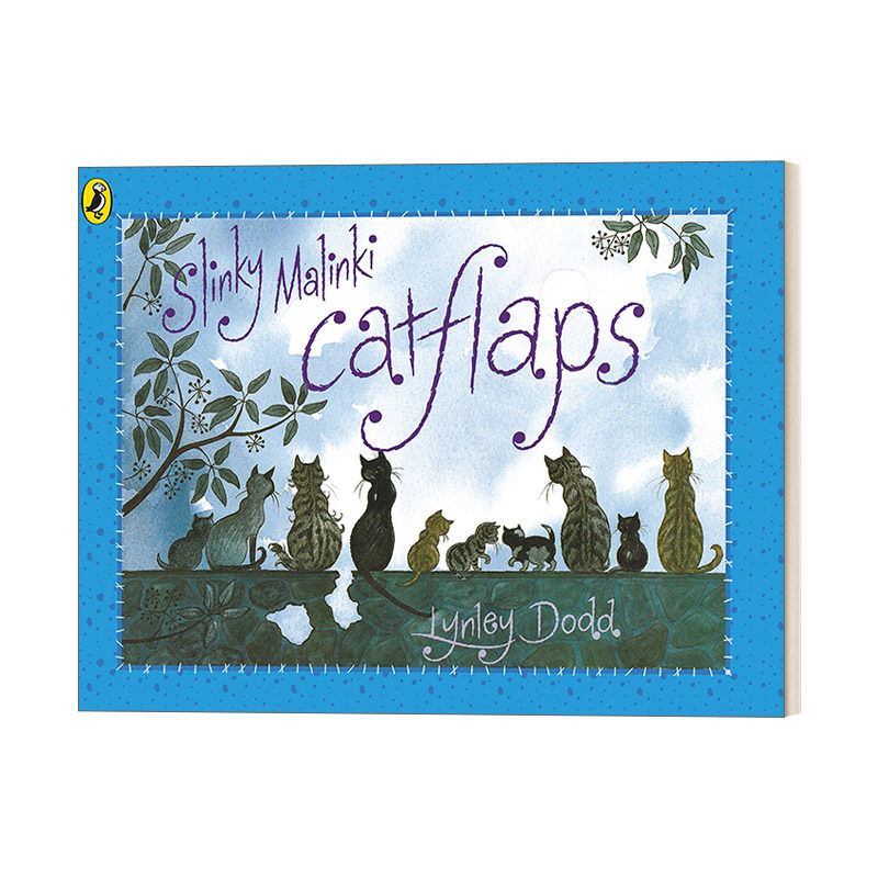 Slinky Malinki Catflaps苗条的猫猫绘本故事_虎窝淘