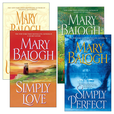 英文原版 Simply Quartet 简单四重奏1-4册 历史浪漫小说 Mary Balogh 英文版 进口英语原版书籍
