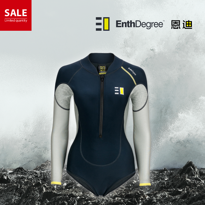 Enthdegree澳洲潜水服女式连体保暖舒适中性浮力潜水衣游泳衣_虎窝淘