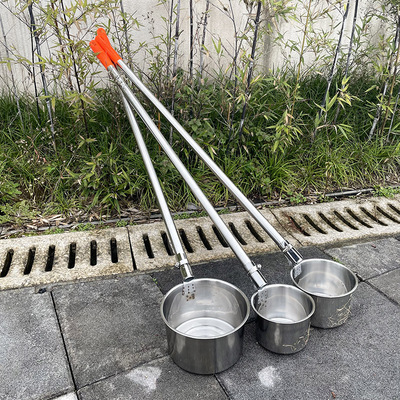 不锈钢长柄水瓢加厚瓜当加长农用粪瓢水化粪池淋菜勺不锈钢长舀子