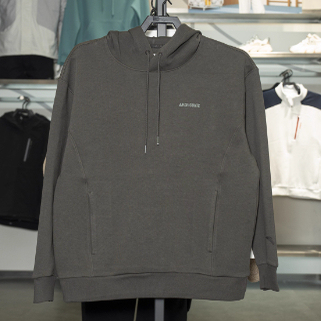 ANTA/安踏生活系列ANTA ICONIC男弹力动型科技连帽卫衣152548710S