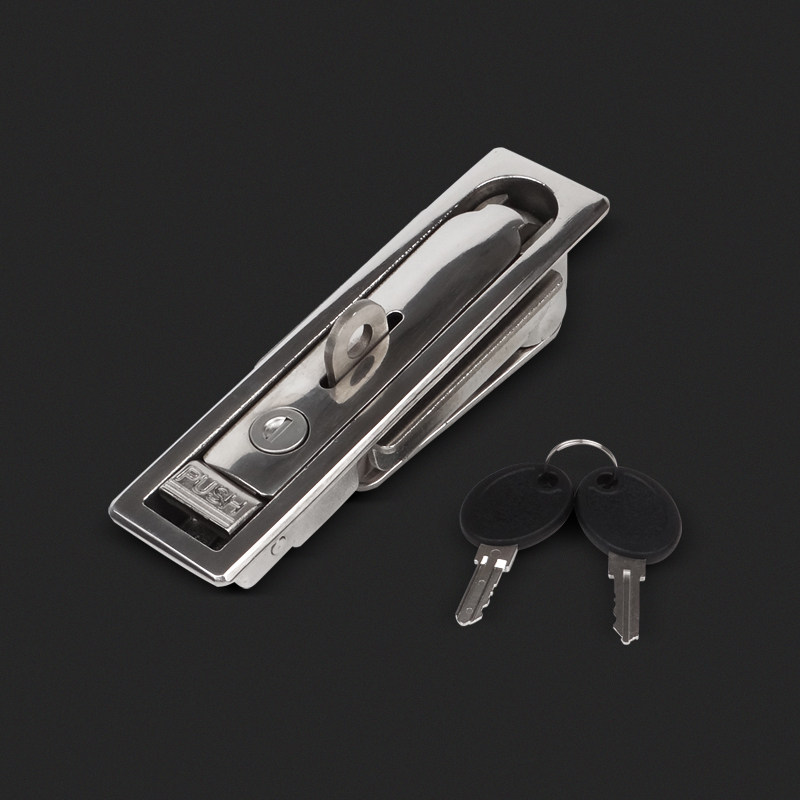 ms713型不锈钢弹子月牙锁芯平面锁 Ims712带挂光缆交接箱配电柜门_虎窝淘