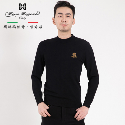 玛路秋冬休闲时尚长袖圆领毛衣