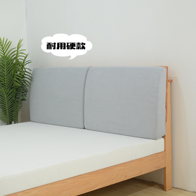 简约布艺床头靠垫卧室护腰软包靠背垫家用榻榻米高弹硬海绵靠背垫