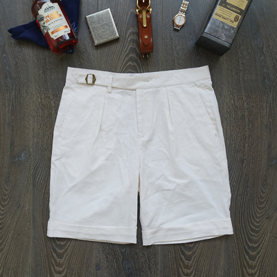 2021夏季新款亚麻五分裤廓尔喀