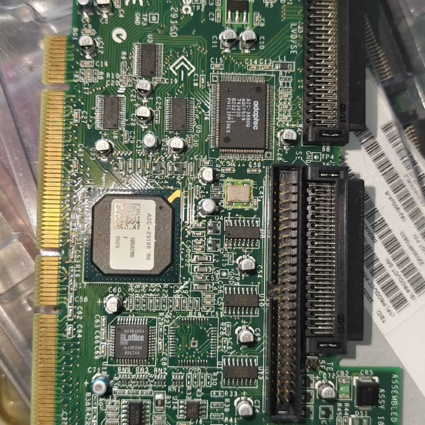 可维修adaptec SCSI CARD 29106外置 50议价