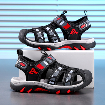 ABCXZPQ男童沙滩鞋儿童包头凉鞋防滑耐磨男孩凉拖中大童夏季新款