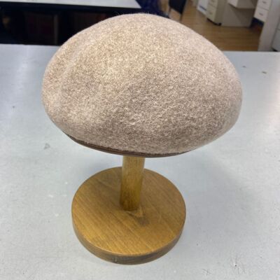 工厂直销帽子女秋冬时尚户外羊毛保暖透气纯色贝雷帽WX030升级版