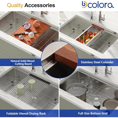 33 inch undermount kitchen sink workstation handmade weldin