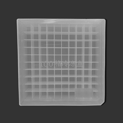 100 Holes Lab Freezing Tube Plastic Storage Box For 1.5ml/2