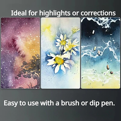 Paul Rubens Cartoonist White Ink 50 Ml for Dip Pen, Brush,