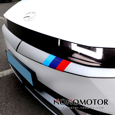 HYUNDAI IONIQ5现代IONIQ5前杠德国法国意大利国旗装饰贴韩国进口