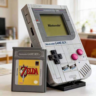 超级马力欧系列 Game Boy 积木游戏机72046儿童拼装积木玩具礼物