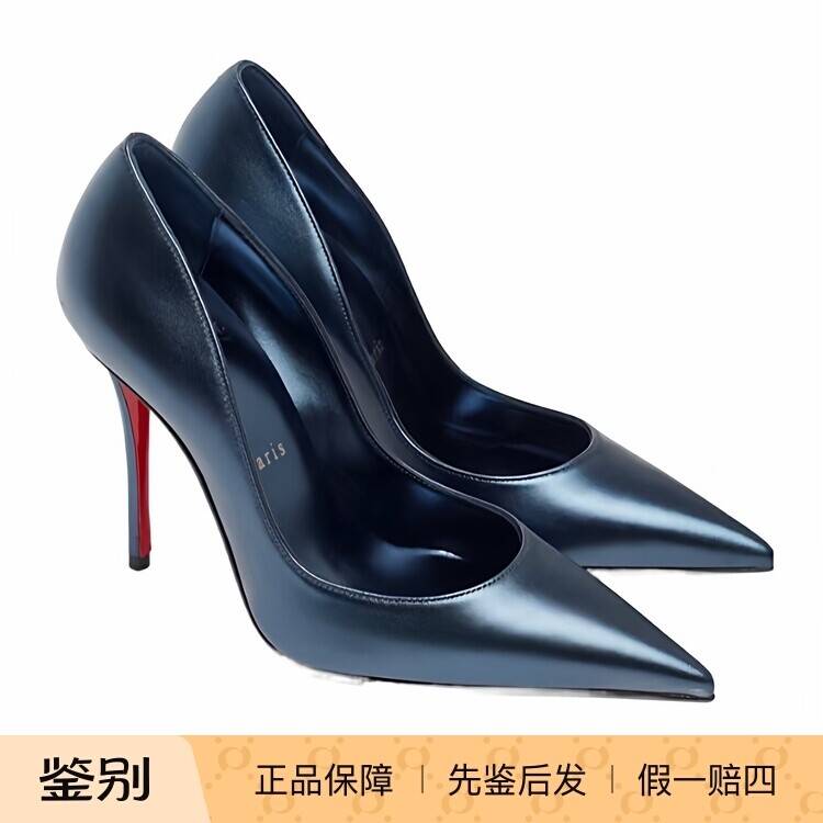 Christian Louboutin路铂廷26春夏蓝色女士Miss Z高跟鞋代购12509