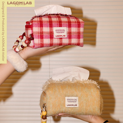 LAGOMLAB毛茸茸车载抽纸挂袋